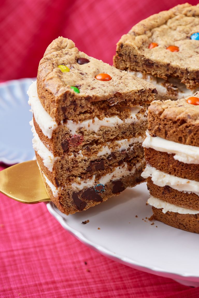 Chocolate Chip Cookie Cake Recipe (4 Layers!)
