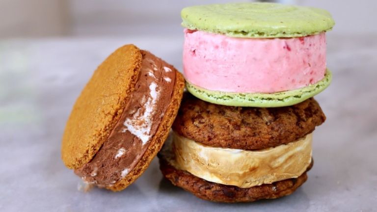 Homemade Ice Cream Cookie Sandwiches - Gemma’s Bigger Bolder Baking