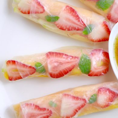 Summer Fruit Spring Rolls - Gemma’s Bigger Bolder Baking