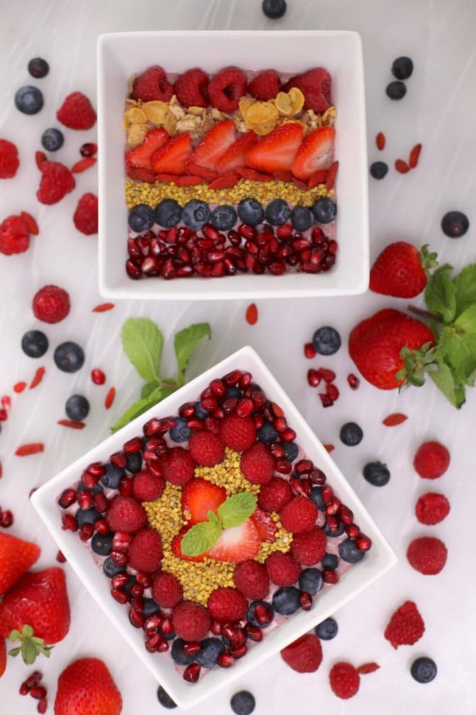Berries & Cream Smoothie Bowl - Gemma’s Bigger Bolder Baking