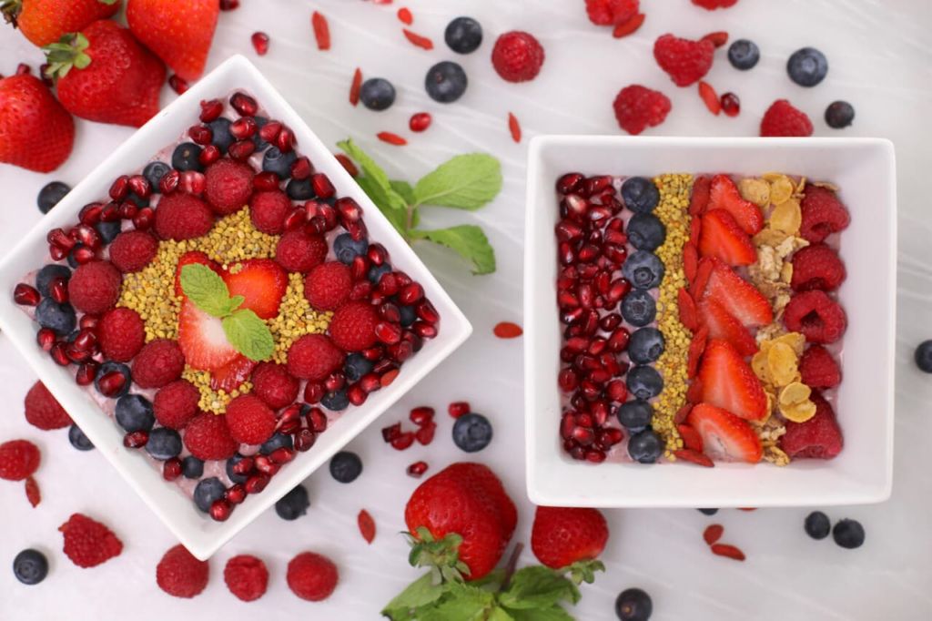 Berries & Cream Smoothie Bowl - Gemma’s Bigger Bolder Baking