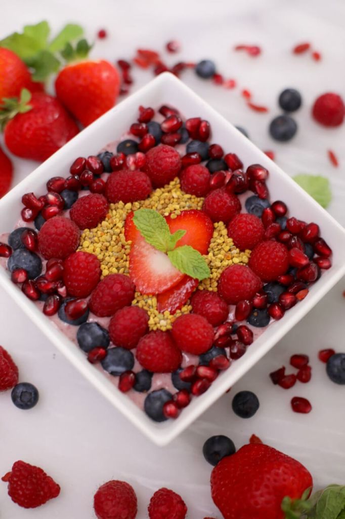 Berries & Cream Smoothie Bowl - Gemma’s Bigger Bolder Baking