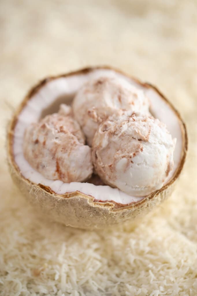 Dairy-Free Coconut Ice Cream (No Machine) - Gemma’s Bigger Bolder Baking