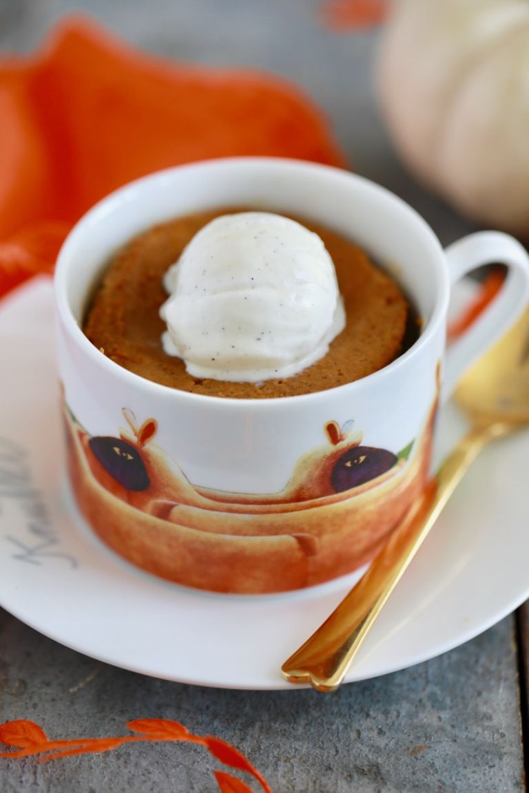 Microwave Mug Pumpkin Pie - Gemma’s Bigger Bolder Baking
