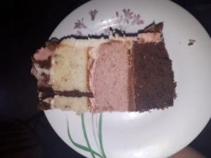 3 Layer Neapolitan Cake (Chocolate, Vanilla & Strawberry) - Gemma’s ...