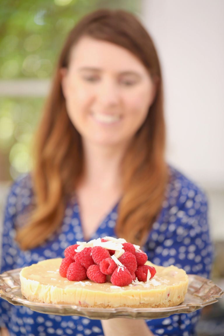 No-Bake White Chocolate Raspberry Pie - Gemma’s Bigger Bolder Baking