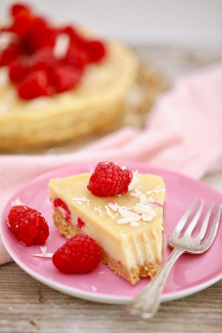 No-Bake White Chocolate Raspberry Pie - Gemma’s Bigger Bolder Baking