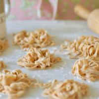 3 Ingredient Homemade Whole Wheat Pasta - Bigger Bolder Baking