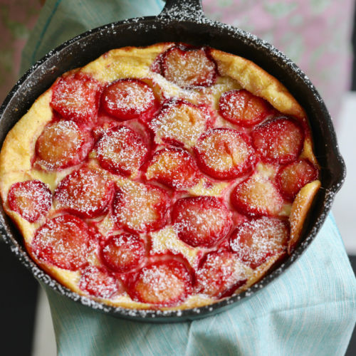 Easy Plum Clafoutis Recipe - Gemma’s Bigger Bolder Baking