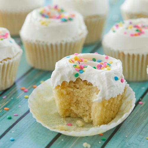 Homemade Vanilla Cupcakes with Best-Ever Buttercream Frosting