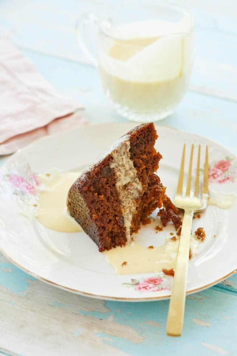 Old Fashioned Steamed Carrot Cake Pudding | Bigger Bolder Baking