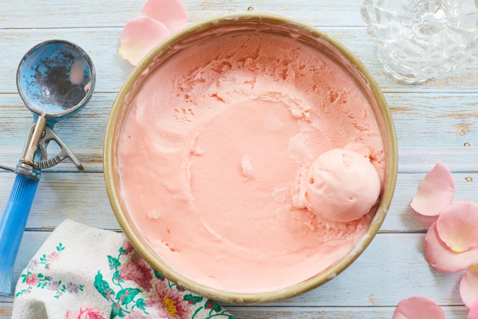 Sweet & Gorgeous Rosewater Gelato - Gemma’s Bigger Bolder Baking