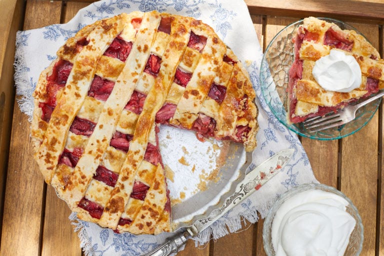 Fresh Strawberry Pie (With A No-Weave Lattice)! | Bigger Bolder Baking