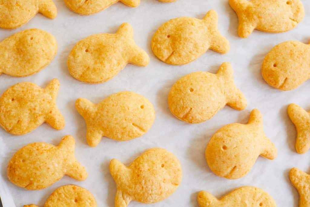 4-Ingredient Homemade Goldfish Crackers | Bigger Bolder Baking