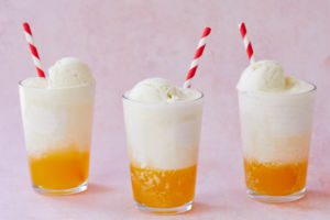 Homemade Orange Soda Ice Cream Floats | Bigger Bolder Baking