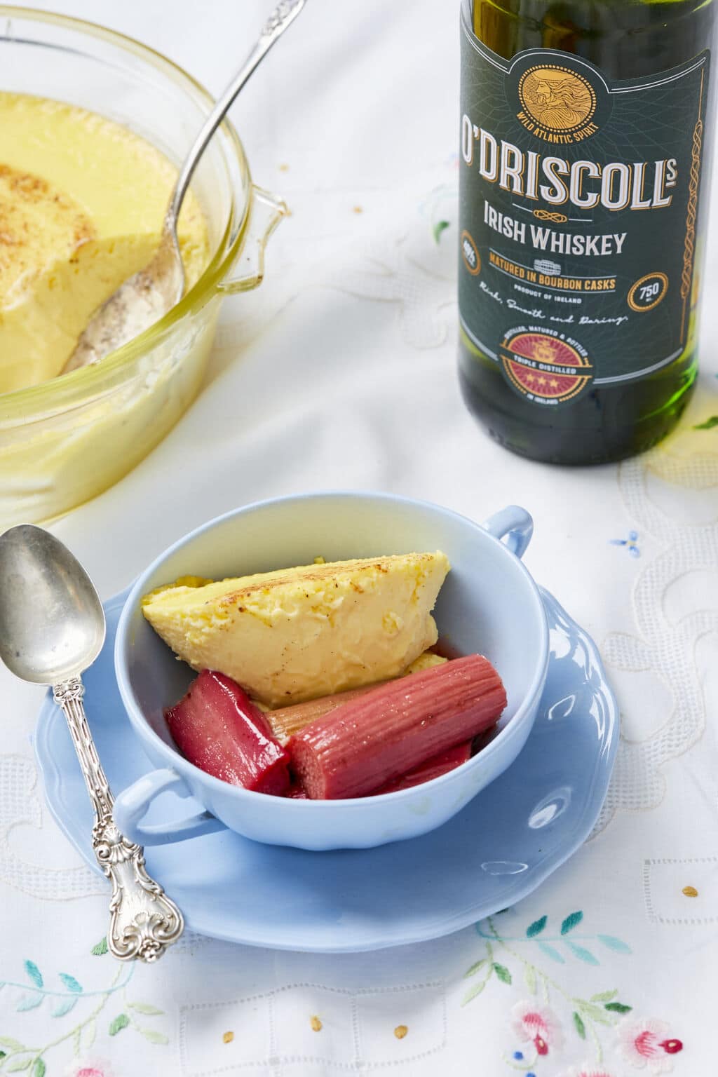 Baked Custard with Roasted Rhubarb and Whiskey - Gemma’s Bigger Bolder ...
