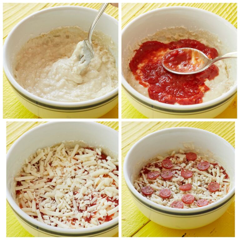2-Minute Microwave Pizza Bowl
