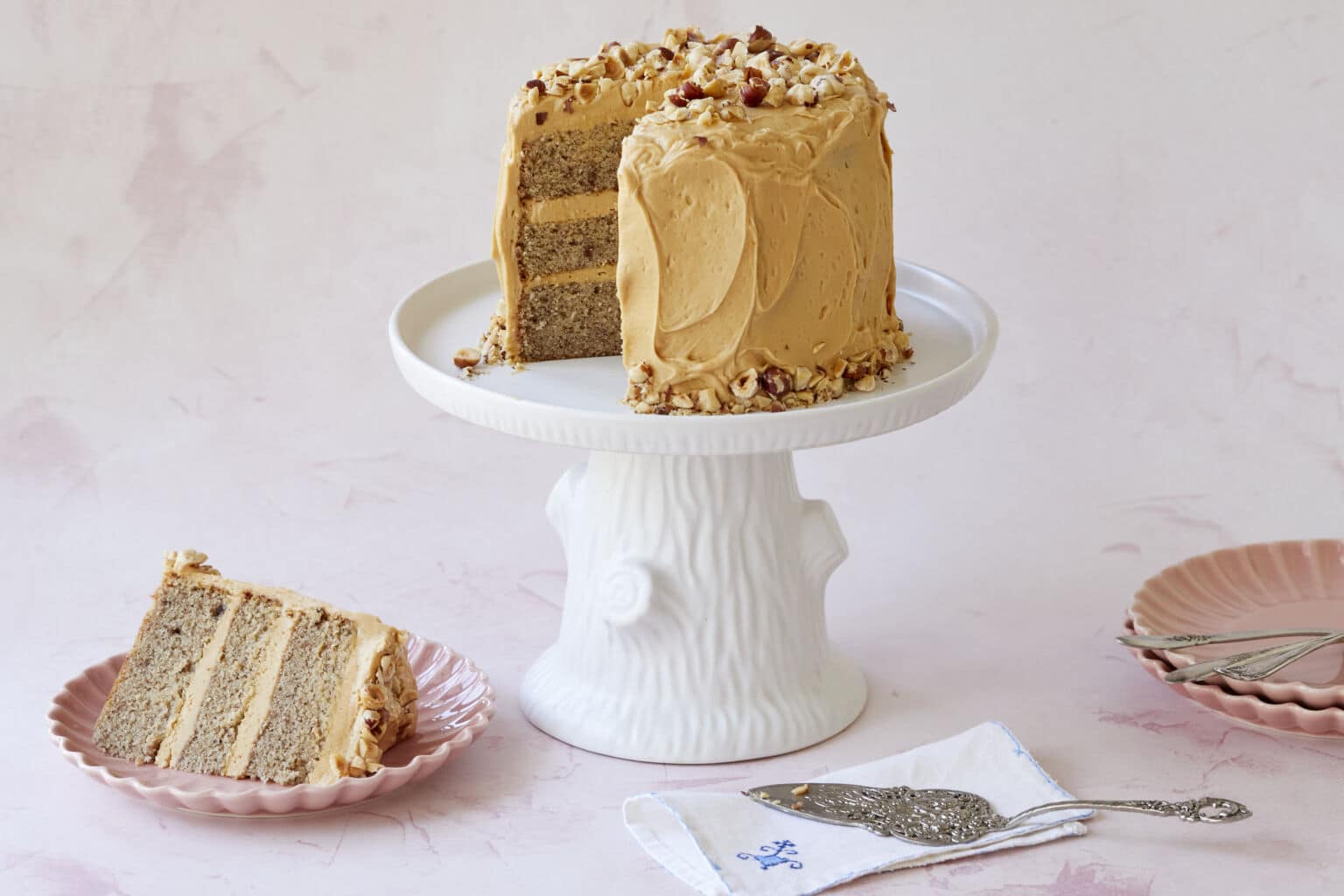 Hazelnut Cake with Salted Caramel Buttercream Frosting - Gemma’s Bigger ...